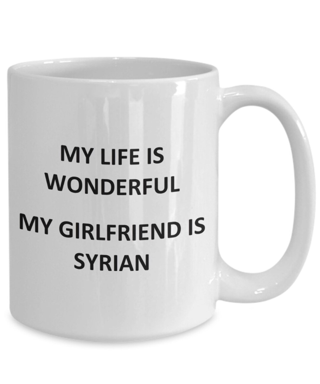 Syrian Boyfriend Birthday Cup for Him Syria True Love Friend Lover ...