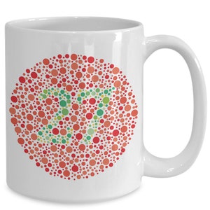 Mug for Optometrist Color Blind Test Vision Cvd Optometry Colorblind ...