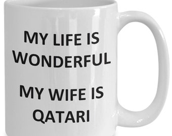 Qatar Gift Qatari Mug Qatar Native Qatar Flag Gift for - Etsy