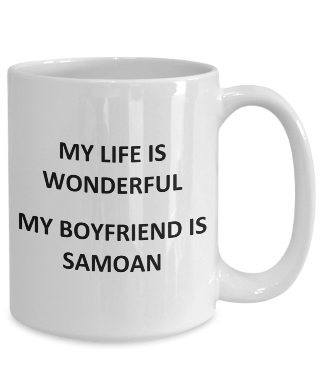 Samoan Girlfriend Birthday Cup for Her Samoa True Love Friend Lover ...