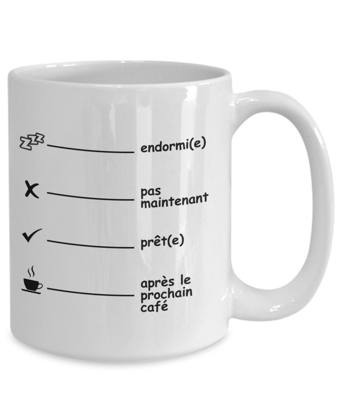 Tasse à Café Humouristique Pour Lui Elle Papa Maman Collègue Ami Frère ...