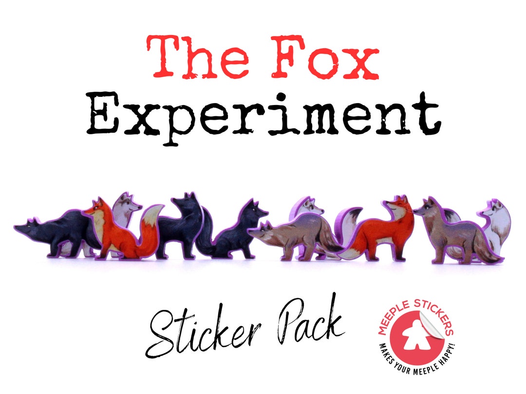 The Fox Experiment Boardgame Sticker for Boardgames NOT Paper Boardgame ...