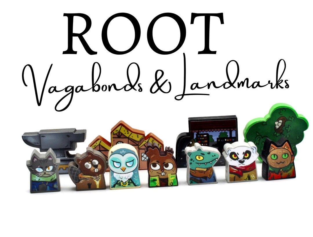 ROOT Vagabond & Landmarks Meeple Stickers Upgrade Pack Decals Kit for ...