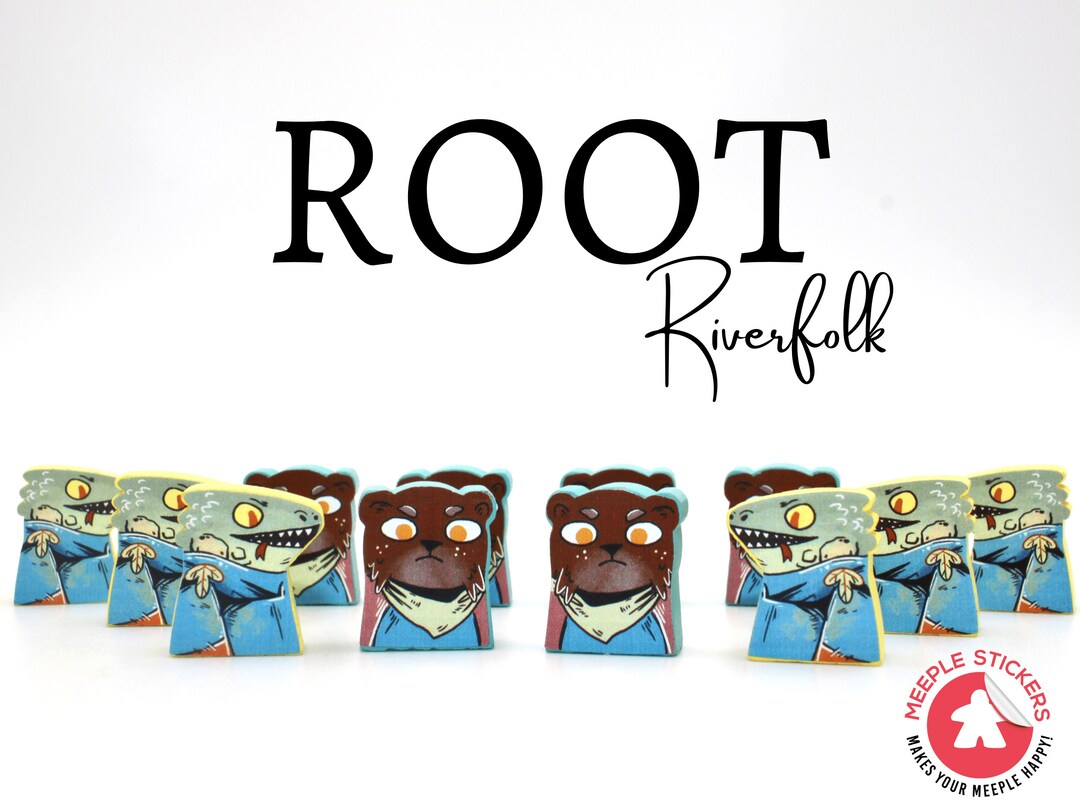 ROOT Riverfolk Meeple Stickers Upgrade Pack Decals Kit for ROOT ...