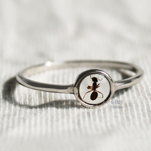 REAL Mosquito Ring .925 Sterling Silver Unique Bug Jewelry - Etsy