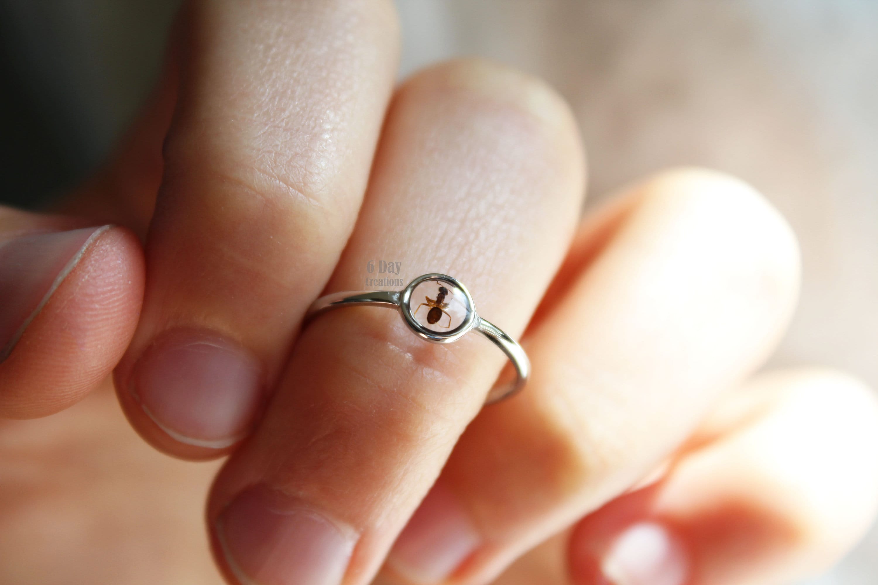 S925 REAL Ant Ring Sterling Silver Bug Jewelry One of a - Etsy