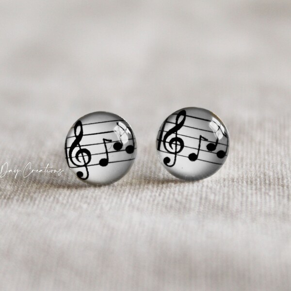 Music Note Earrings - Etsy