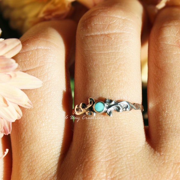 Turquoise Stone Ring - Etsy