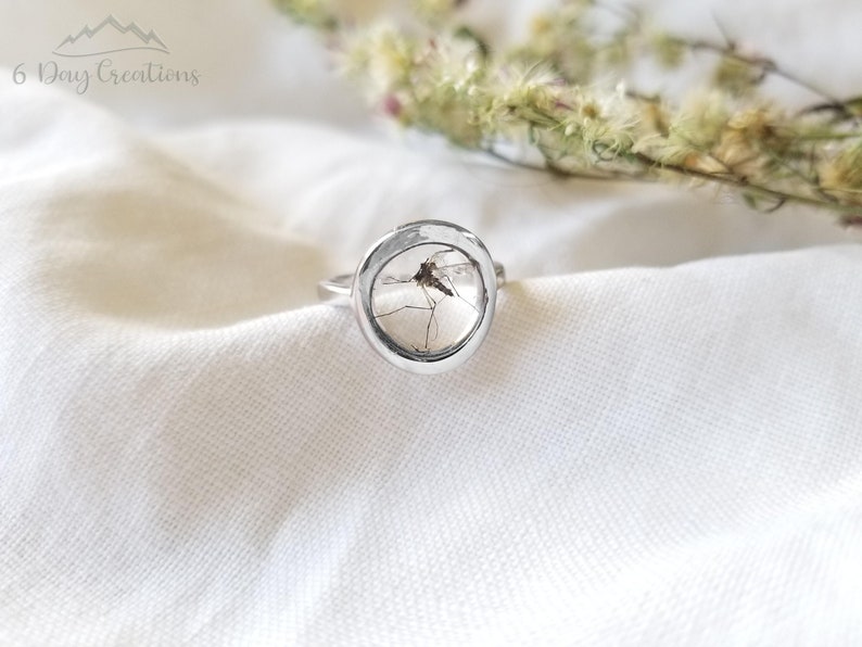REAL Mosquito Ring | .925 Sterling Silver | Unique Bug Jewelry ...