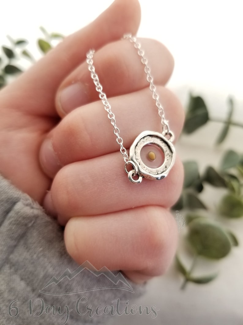 Mustard Seed Necklace .925 Sterling Silver Chain Faith - Etsy