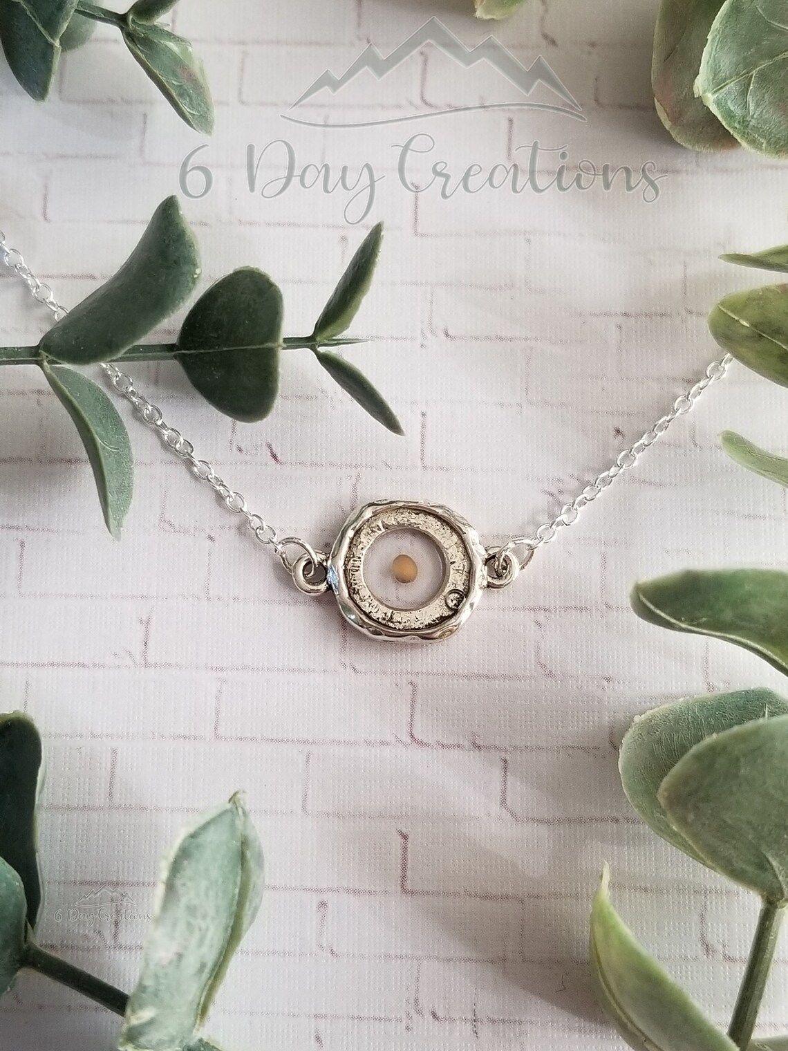 Mustard seed necklace 925 sterling silver chain faith | Etsy