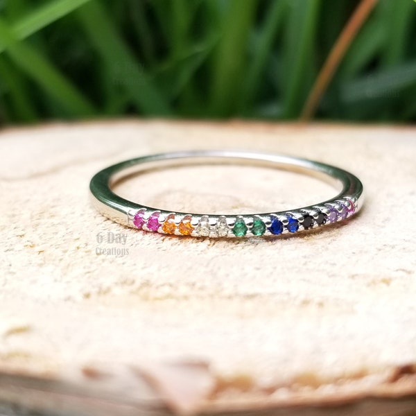 Rainbow Ring - Etsy