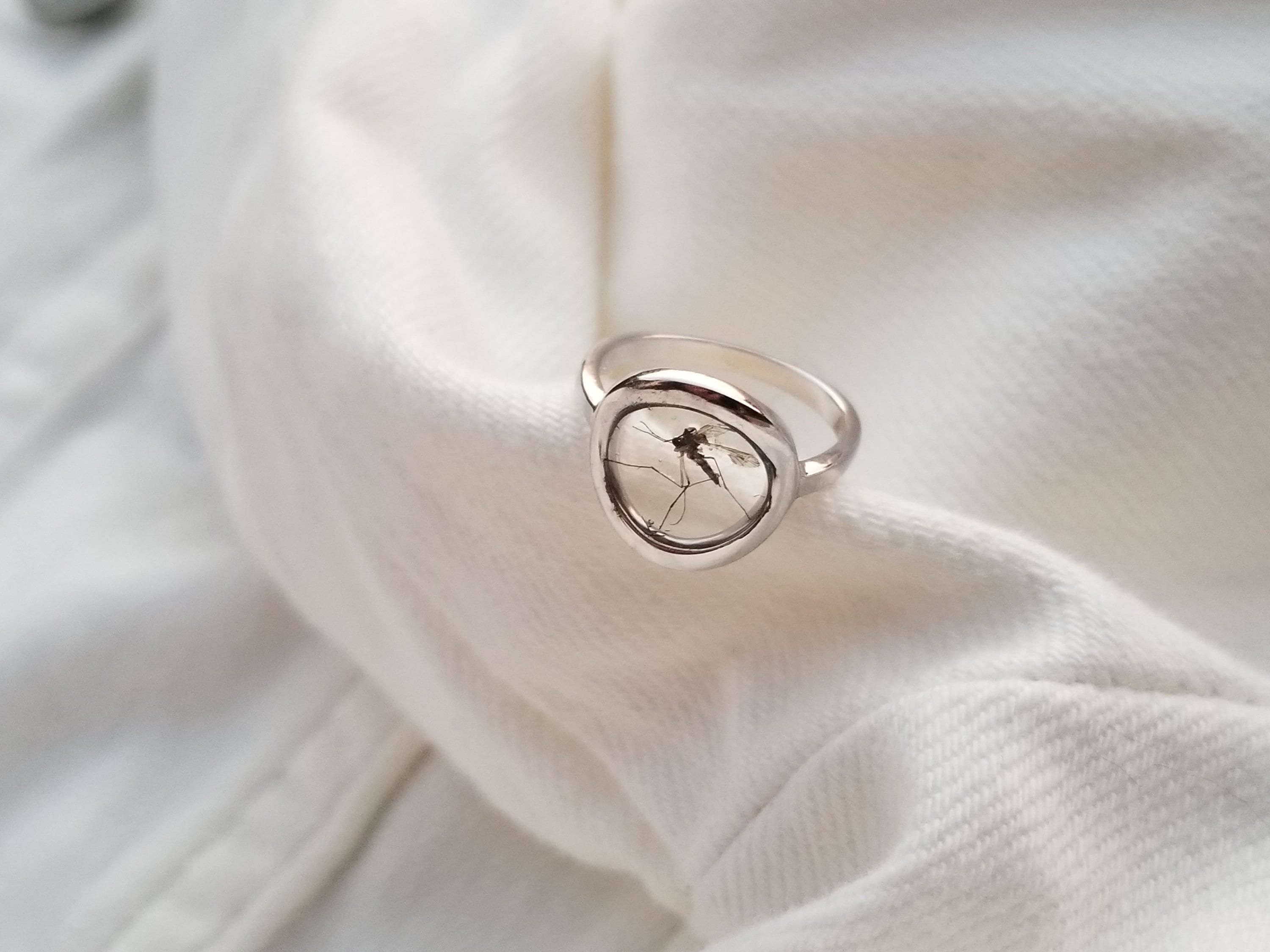 REAL Mosquito Ring | .925 Sterling Silver | Unique Bug Jewelry ...