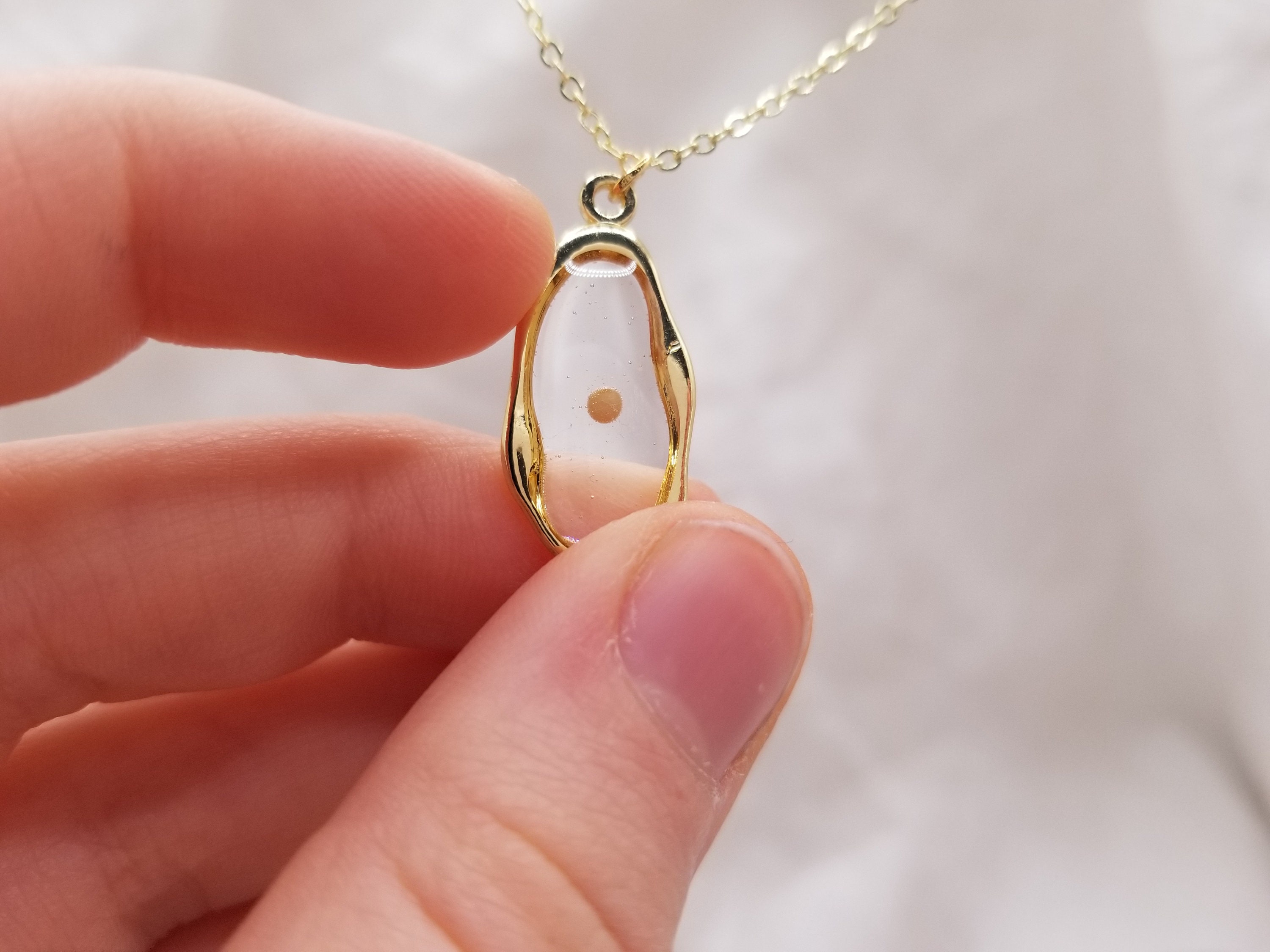 Mustard Seed Necklace 14k Gold Plated Chain Faith Jewelry - Etsy