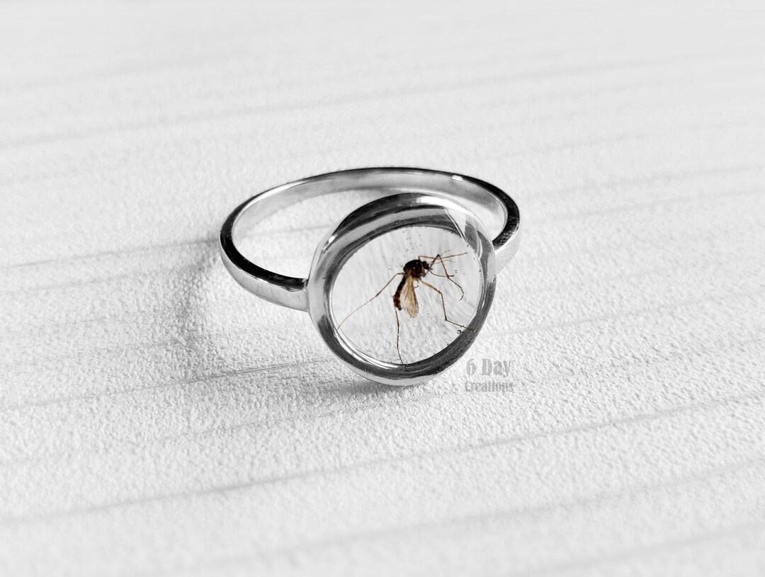 REAL Mosquito Ring | .925 Sterling Silver | Unique Bug Jewelry ...