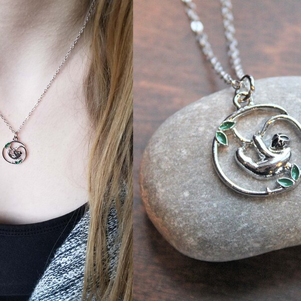 Sloth Necklace - Etsy