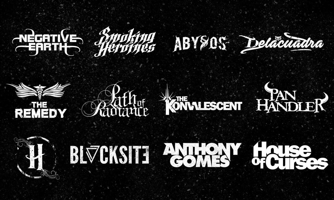 Band Logo Design, Rock Band Logos, Metal Band Logos, Country Music Logo ...