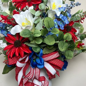 Patriotic Centerpiece, Red White and Blue, Americana Centerpiece ...