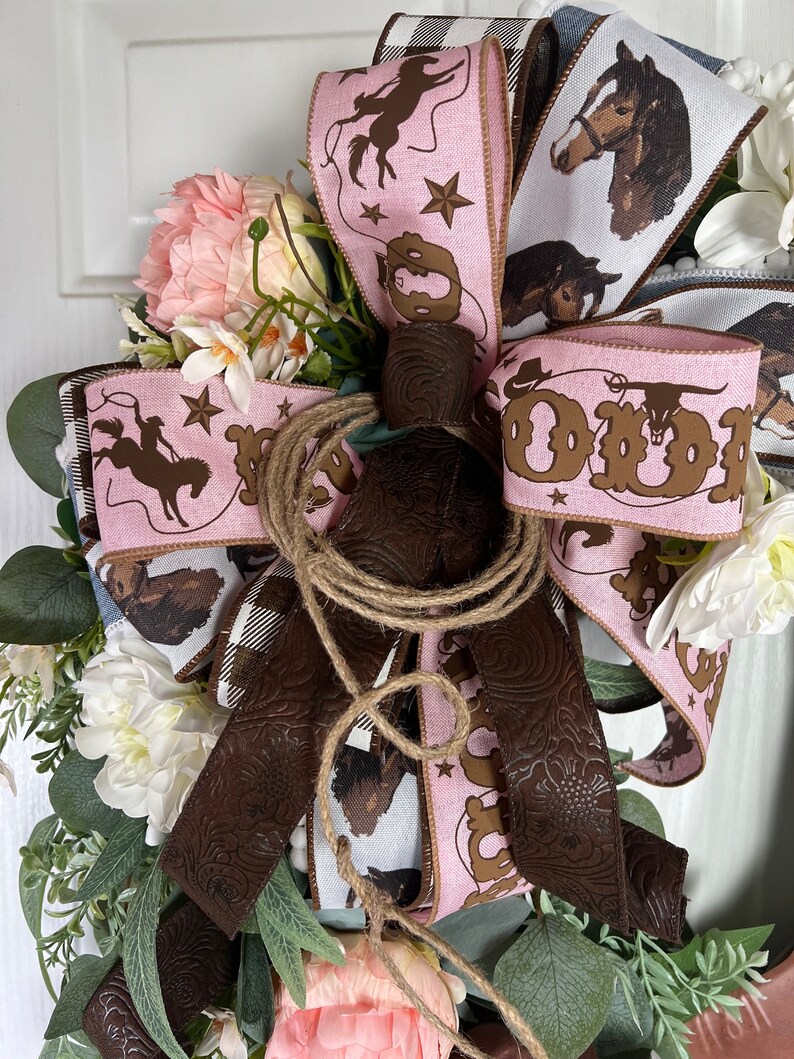 Cowboy Wreath, Western Decor, Rodeo Decor, Front Door Wreath, Gift for ...