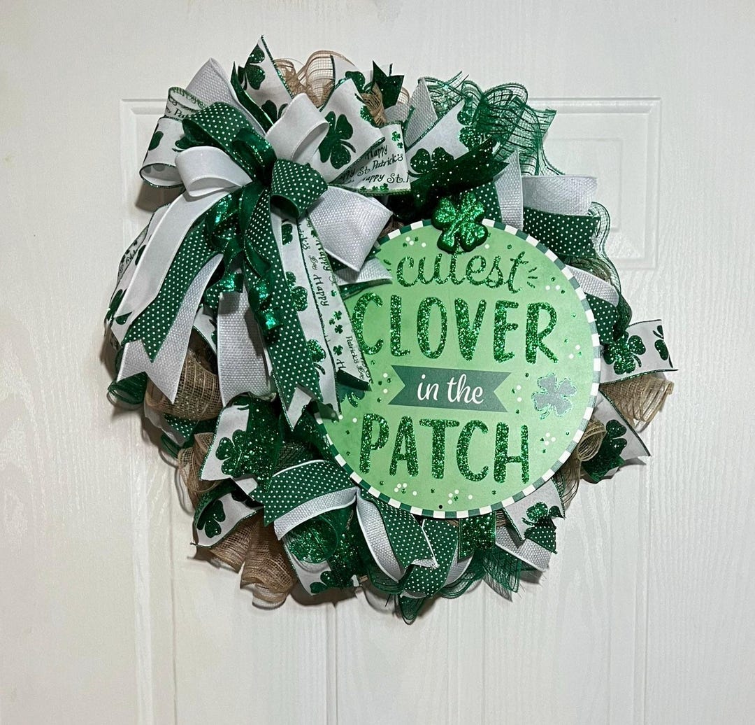 Saint Patrick’s Day Wreath for Front Door, St. Patrick’s Day Decor ...