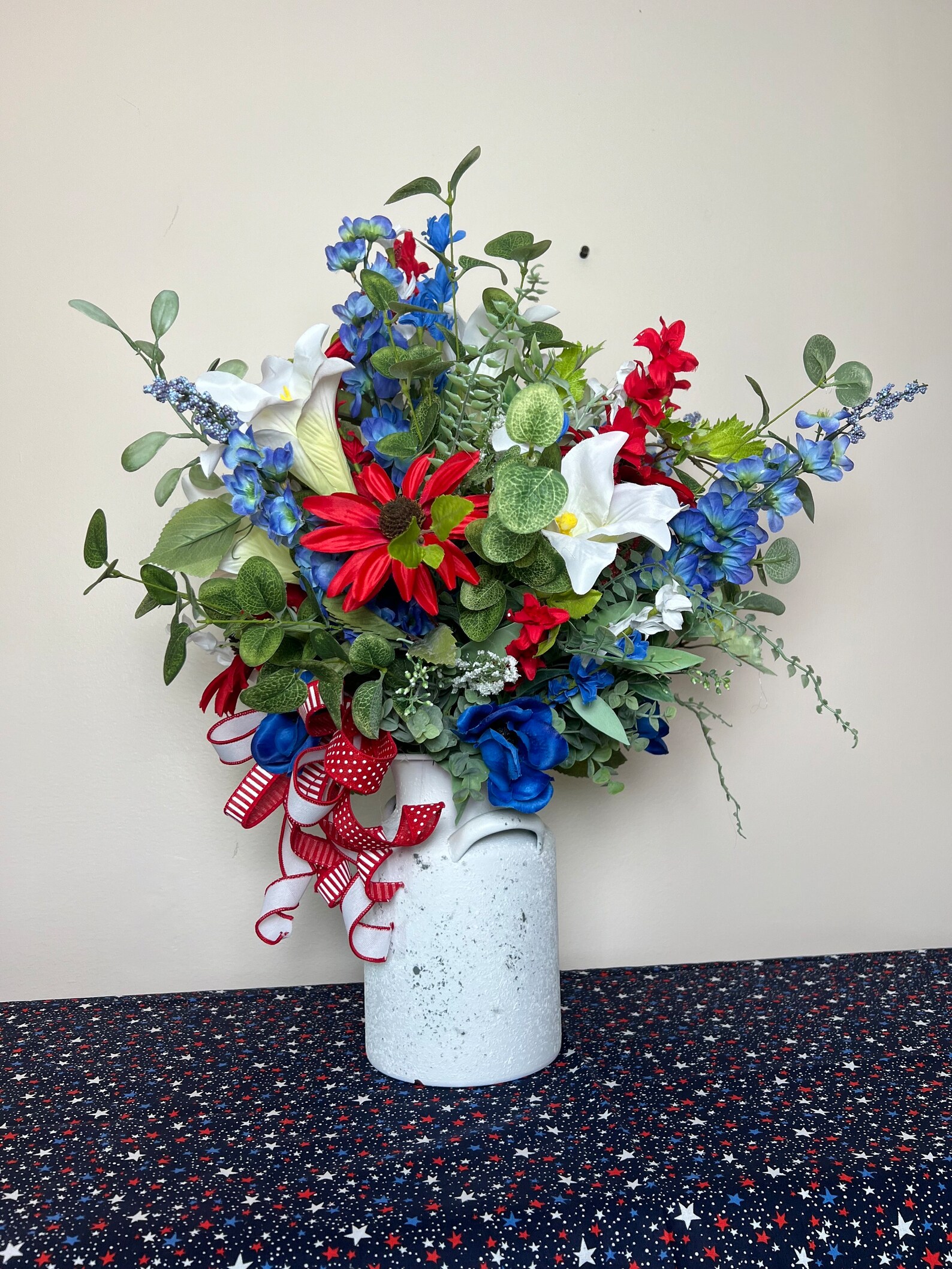 Patriotic Centerpiece, Red White and Blue, Americana Centerpiece ...