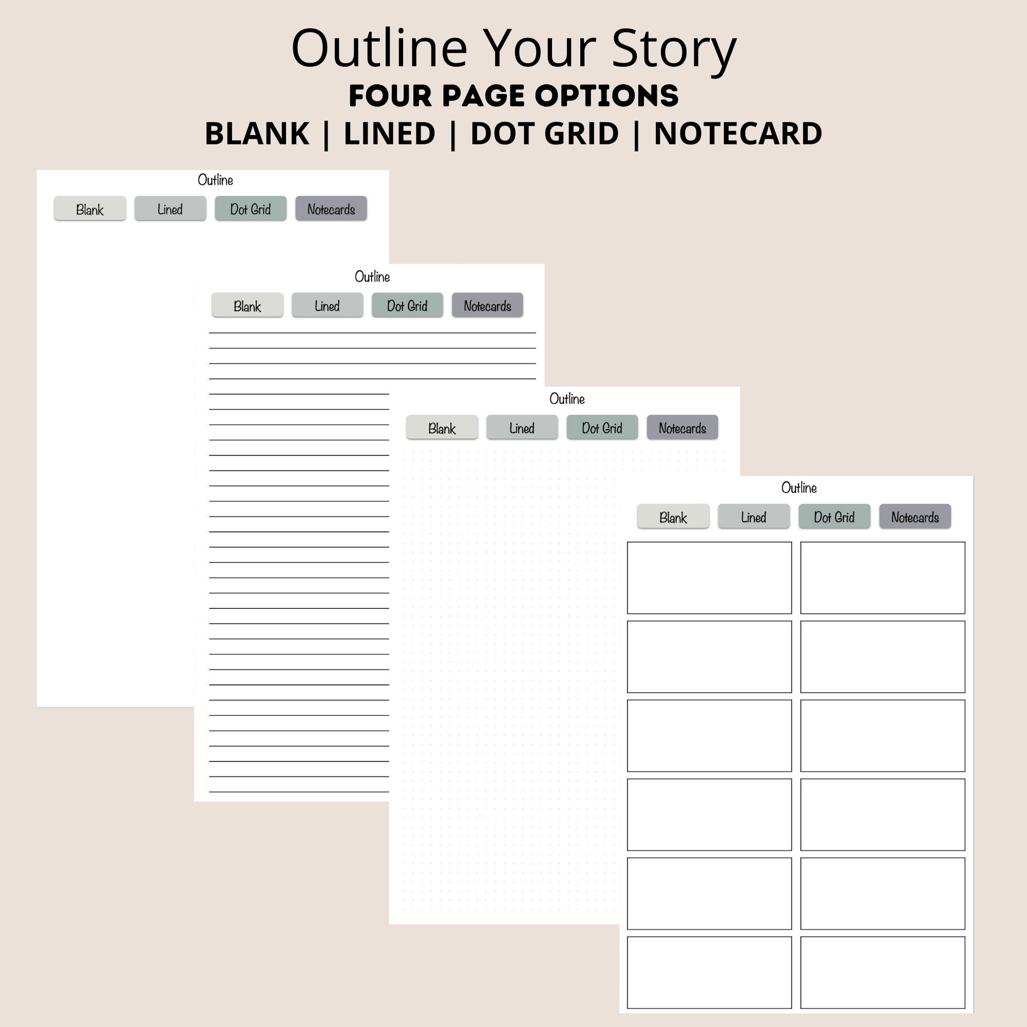 Digital Writer's Notebook Kit Lag-free Goodnotes 5 - Etsy