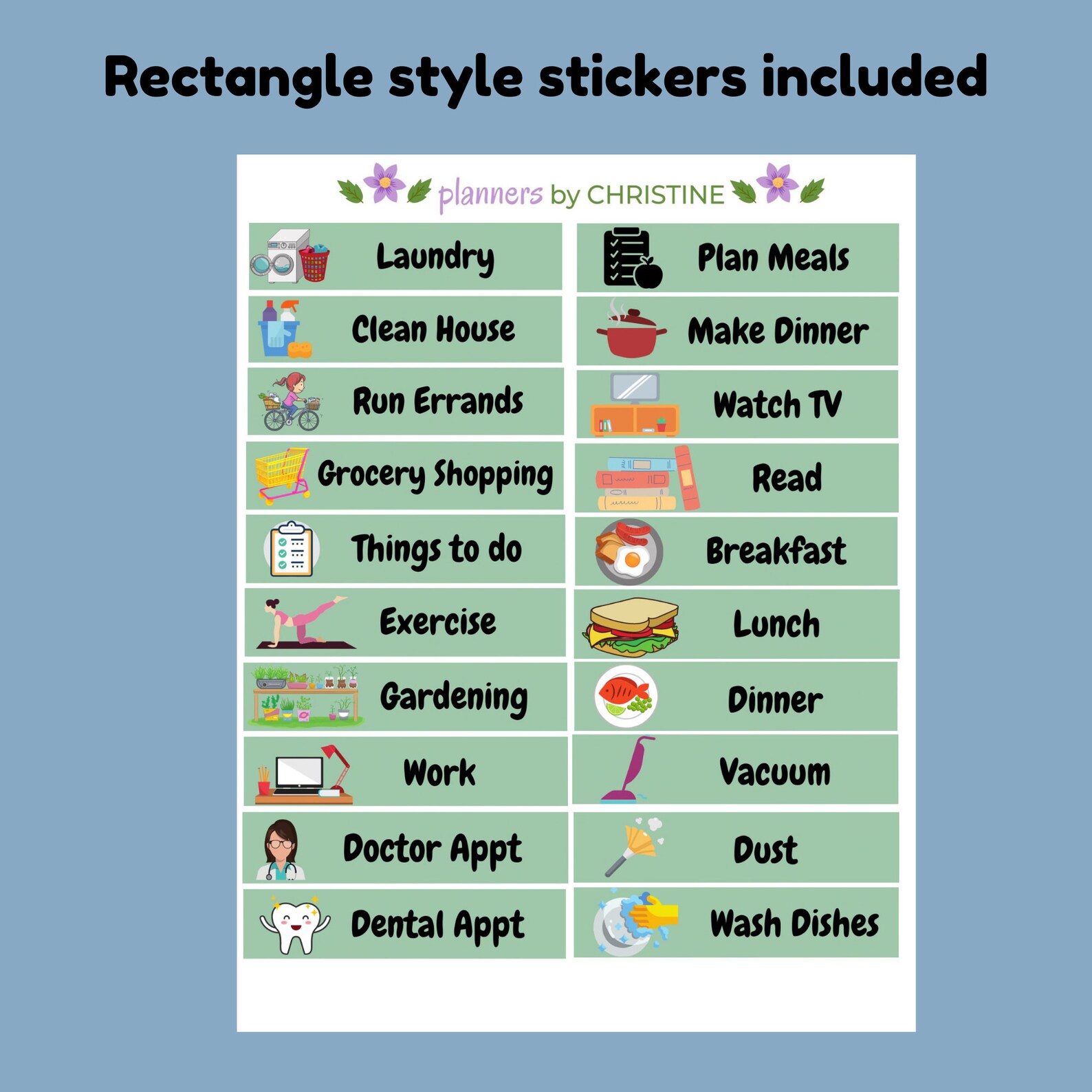 Daily Tasks Digital Stickers Pre-cropped for Goodnotes 5 - Etsy