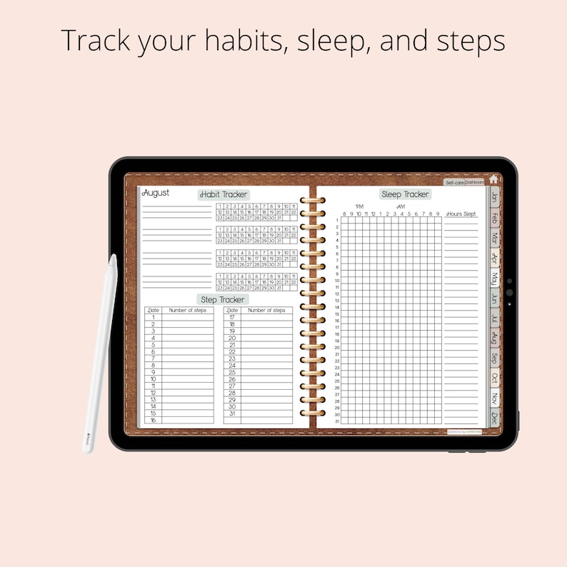 Undated Minimalist Digital Planner, Lag-free, Goodnotes Planner ...