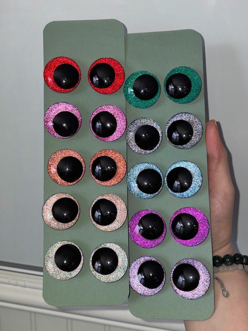 Rainbow Sparkle Collection: Rainbow Sparkly Hand-painted Kawaii Safety ...