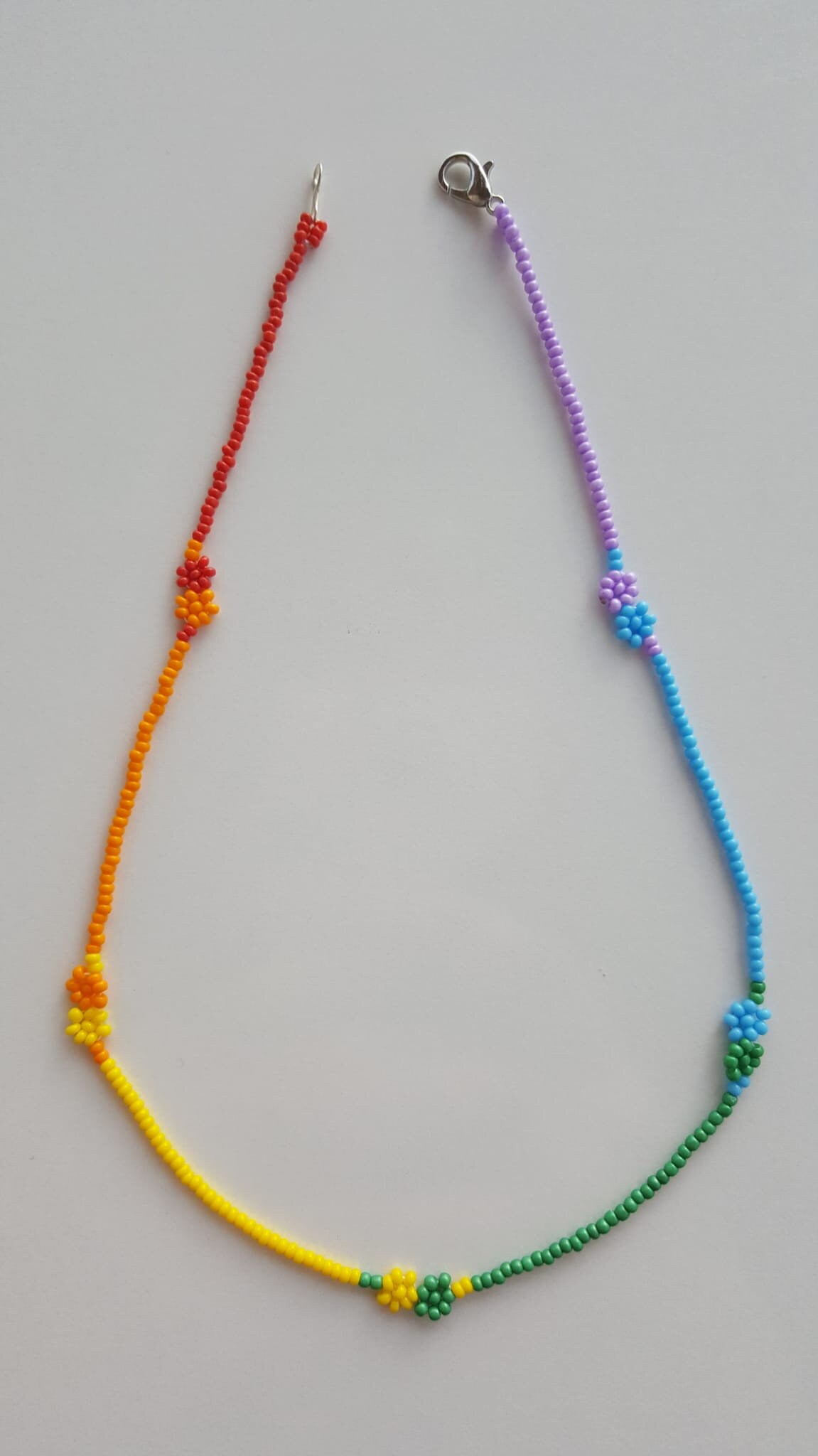 Daisy Flower Pride Theme Bead Necklace Birthday Gift Pendant Handmade ...