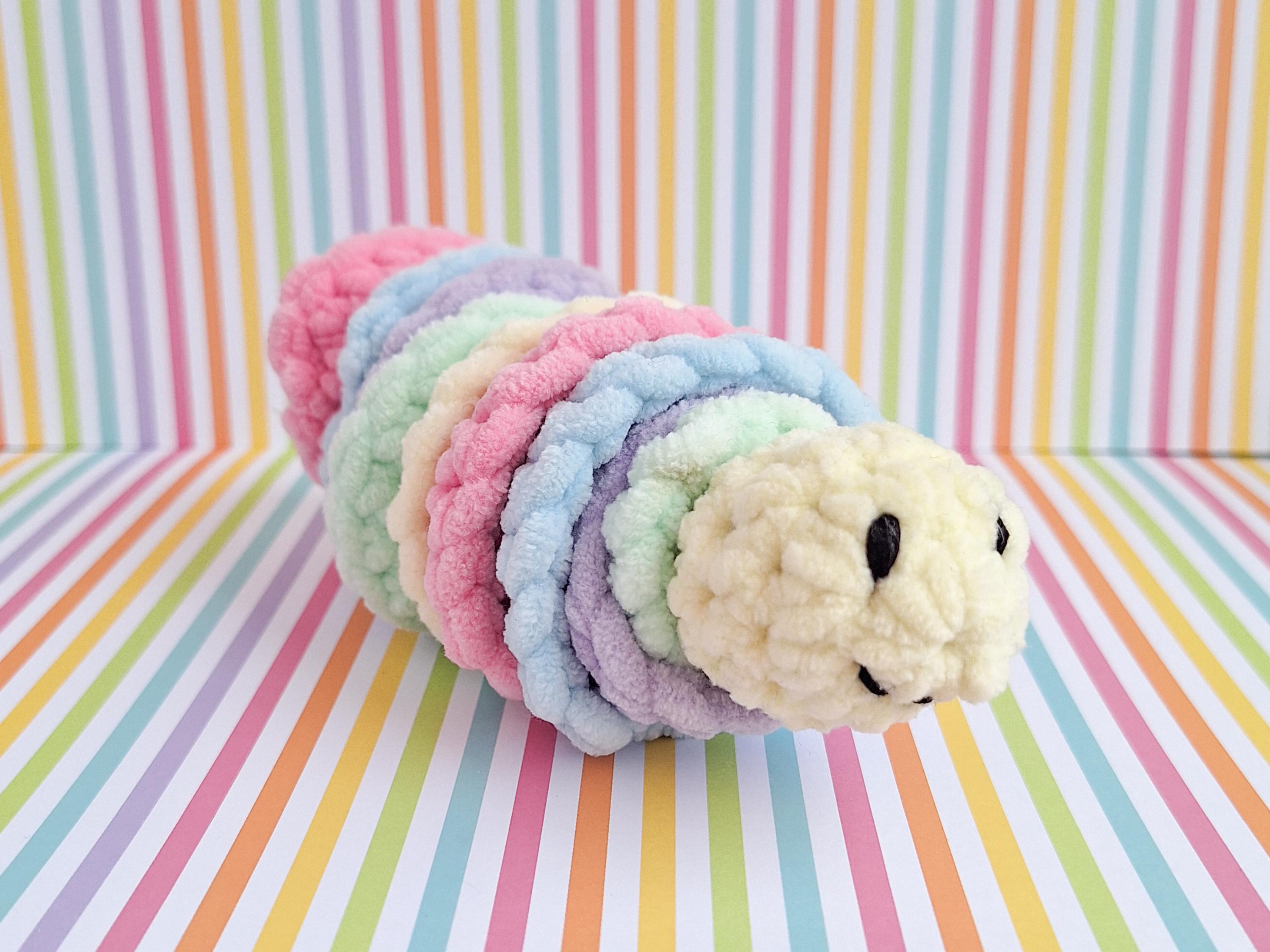 Easy Crochet Pattern, Crochet Fidget Toy Pattern, Crochet Worry Worm ...