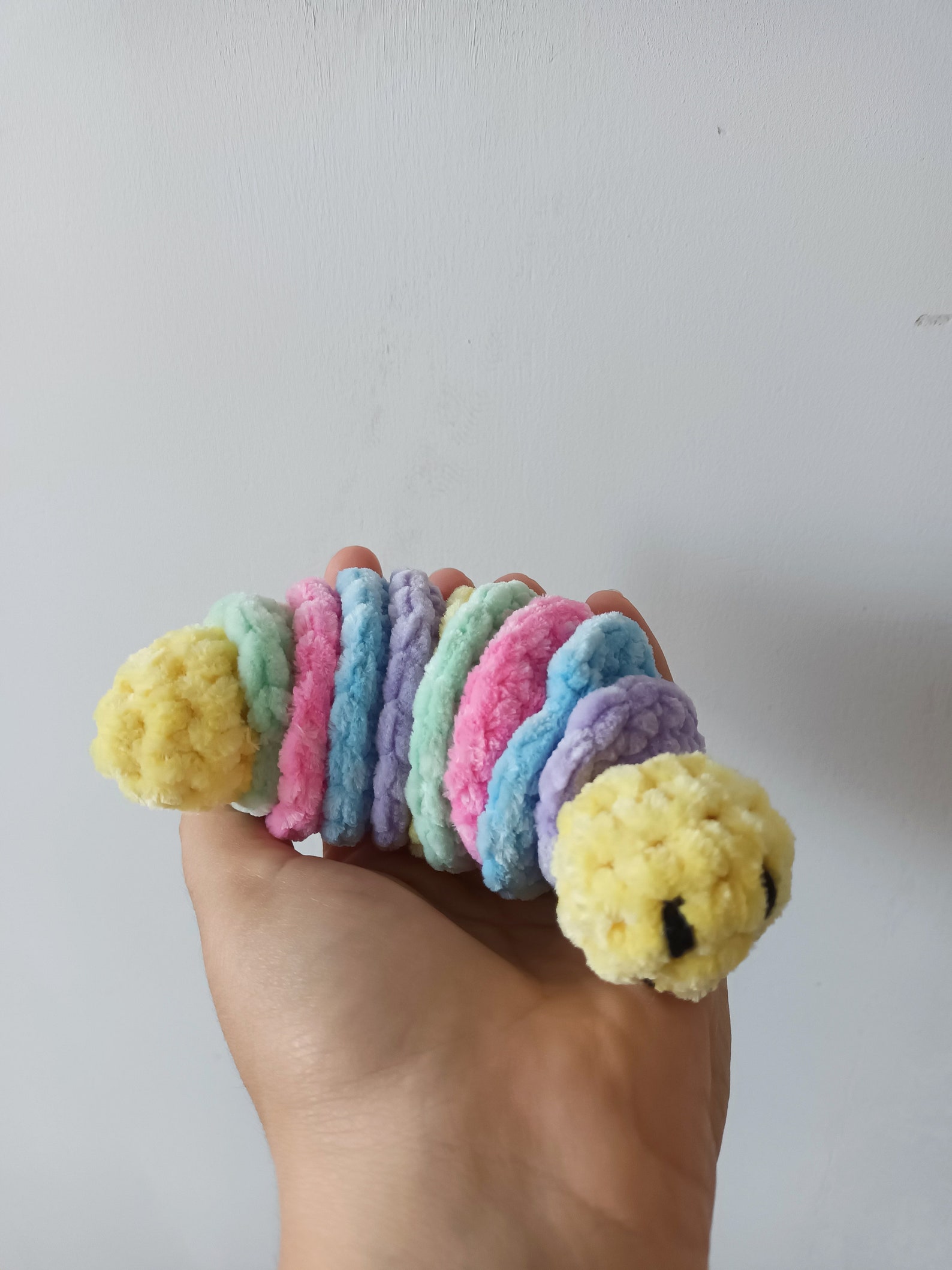 Easy Crochet Pattern, Crochet Fidget Toy Pattern, Crochet Worry Worm ...