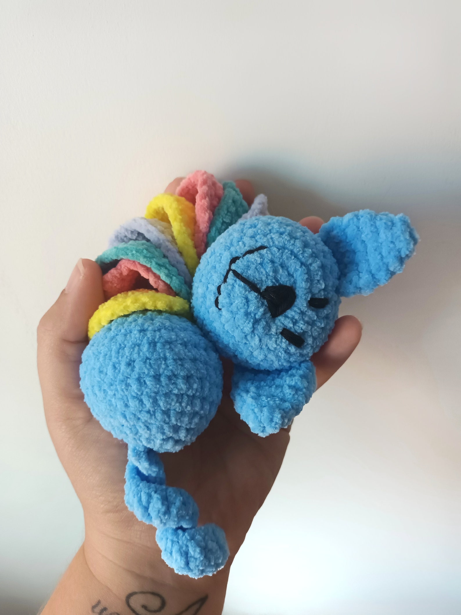 Easy Crochet Pattern, Crochet Fidget Toy, Crochet Worry Pet, Rainbow ...