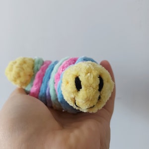 Easy Crochet Pattern, Crochet Fidget Toy Pattern, Crochet Worry Worm ...