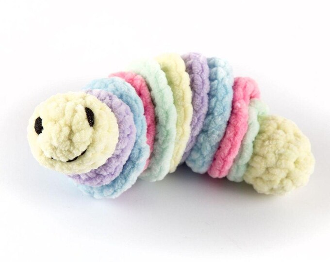 Googly Eye Crochet Worry Worm Pattern: Beginner Friendly (PDF Download ...
