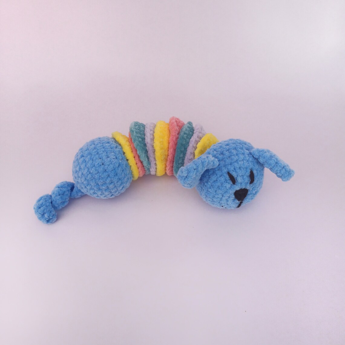 Easy Crochet Pattern, Crochet Fidget Toy, Crochet Worry Pet, Rainbow ...