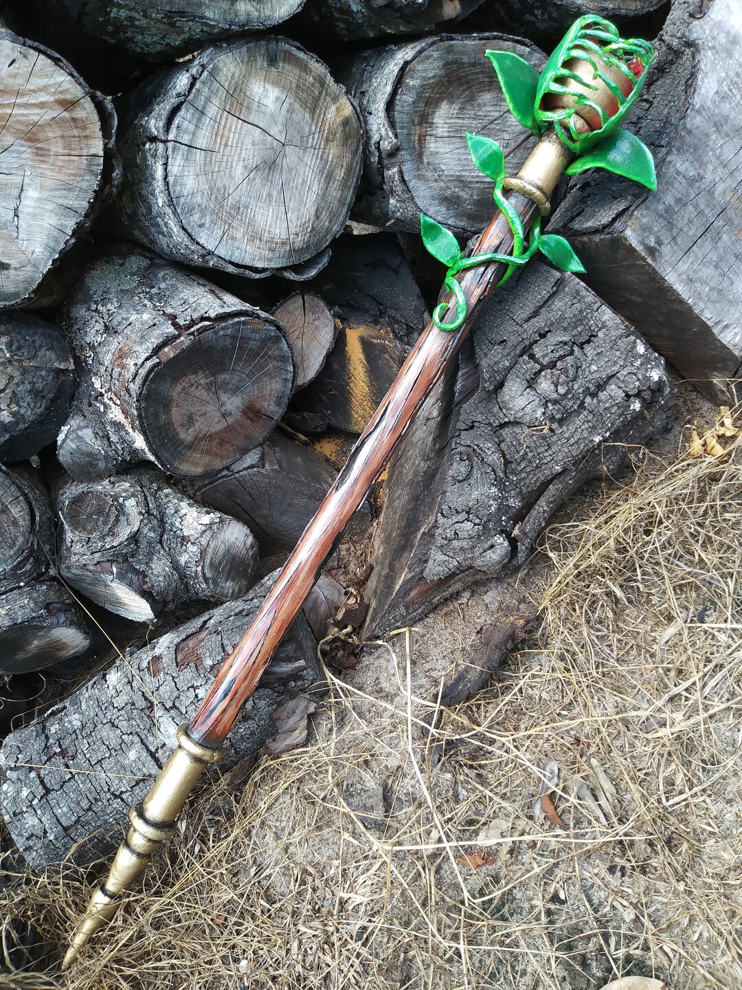 Steampunk Poison Ivy Cane - Etsy