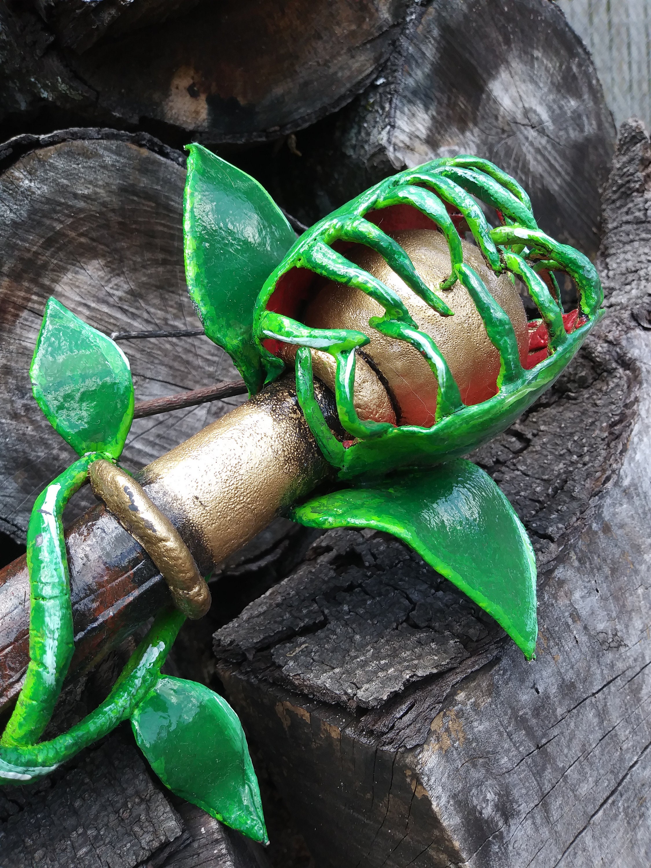 Steampunk Poison Ivy Cane - Etsy