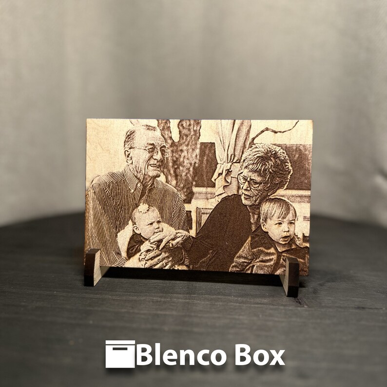 Custom Photo Gift Custom Wood Photo Engraved Wood With Photo ...