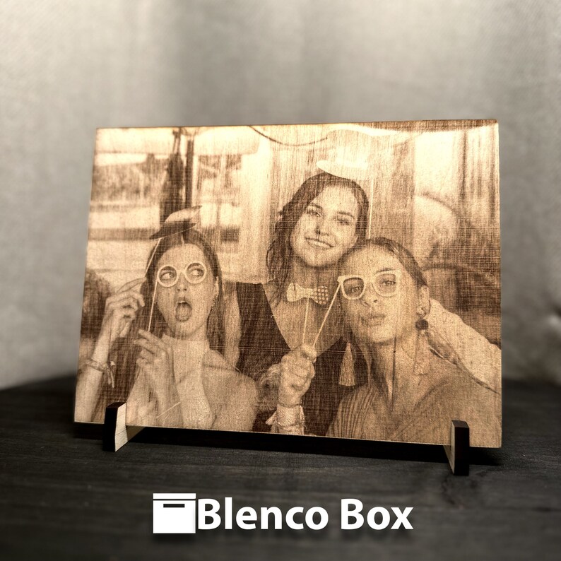 Custom Photo Gift Custom Wood Photo Engraved Wood With Photo ...
