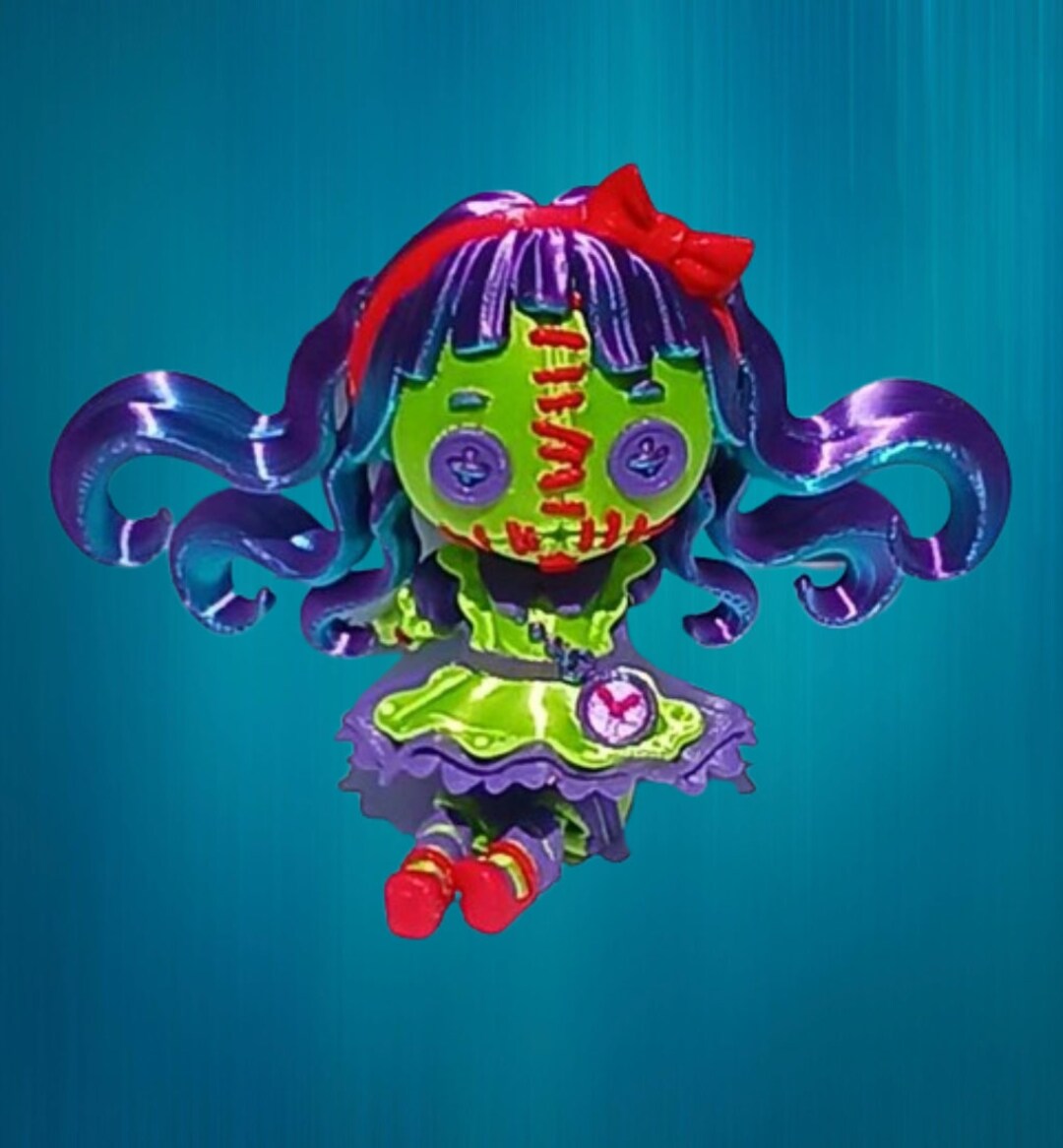 Eerie Articulated Doll and Mini Zombie Stuffy Duo 3D Printed - Etsy