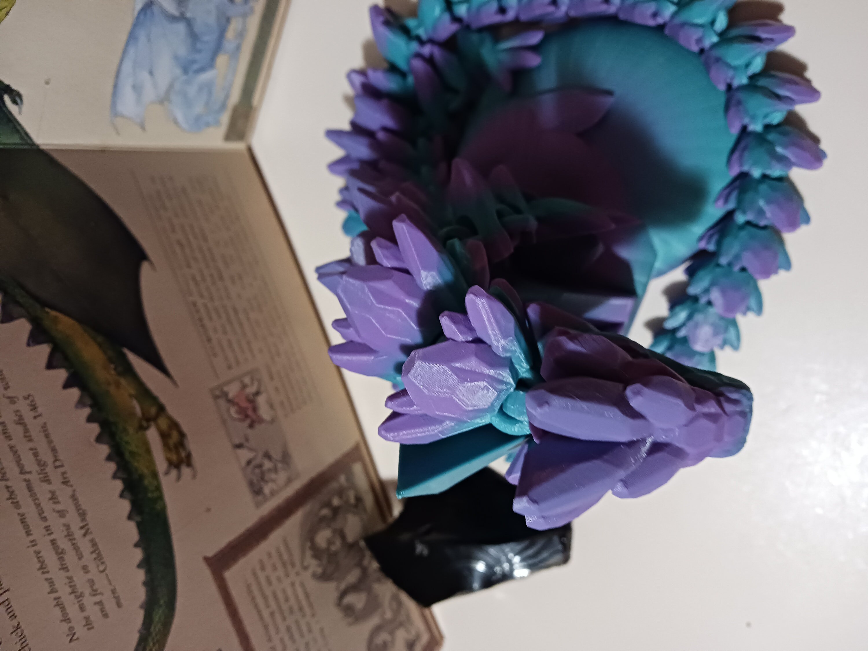 Enchanted Geode Dragon: A 3D Printed Guardian From Earth's - Etsy