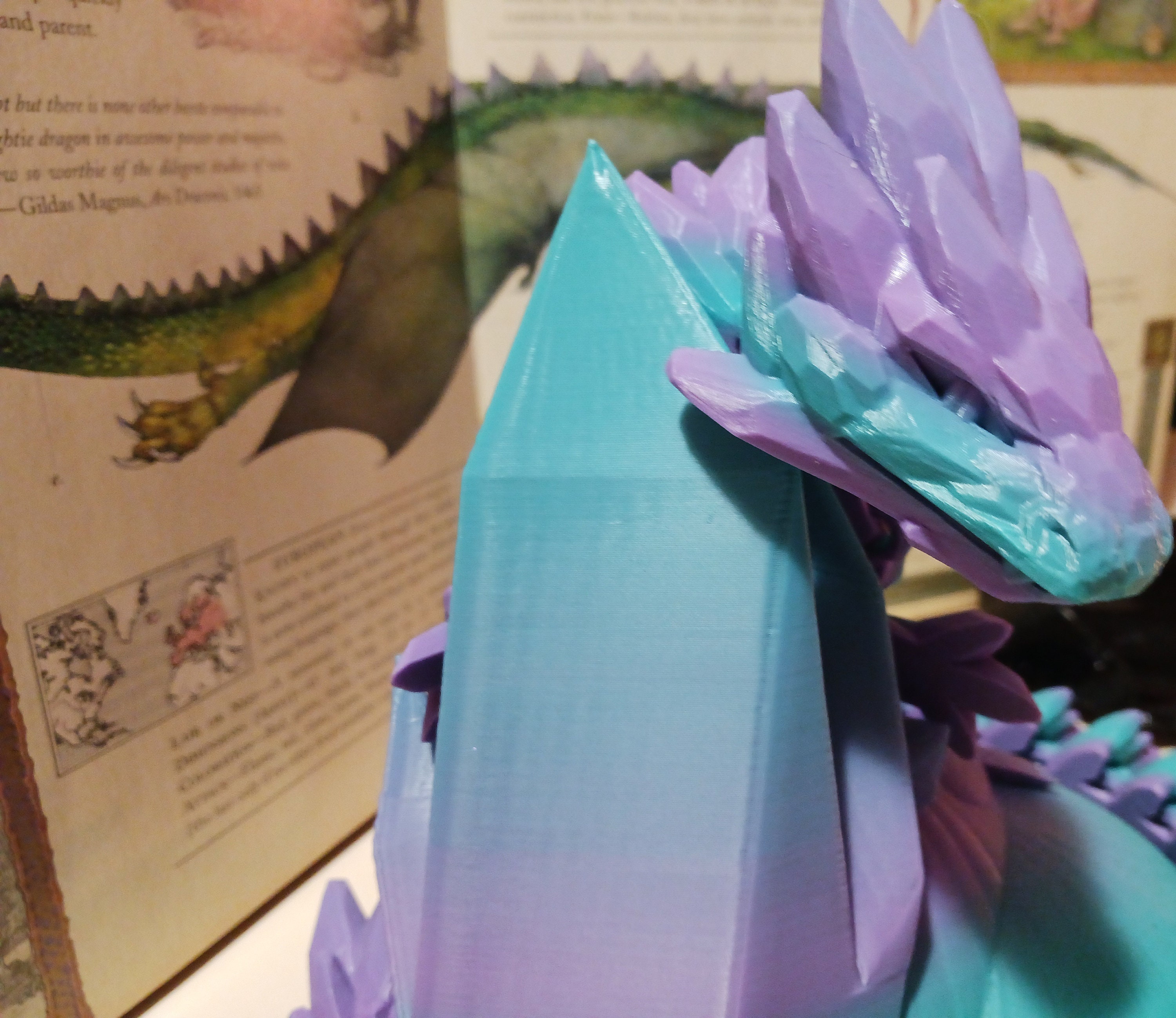 Enchanted Geode Dragon: A 3D Printed Guardian From Earth's - Etsy