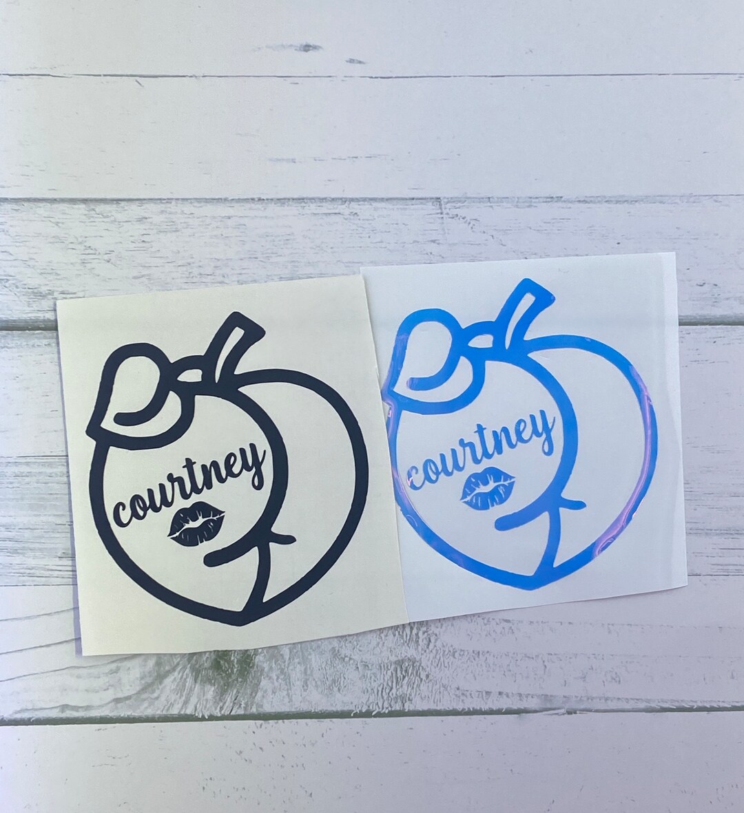 Personalized Name Decal. Peach Decal. Peach Booty. Car Truck Vinyl ...