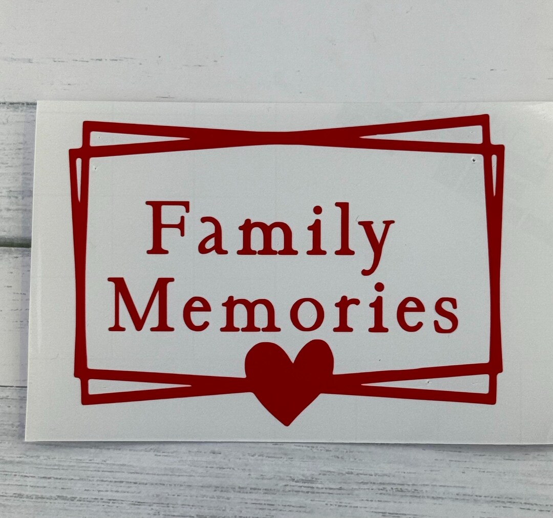 Memories Sticker. Memory Box Decal. DIY Home Decal. Memory Photo Box ...