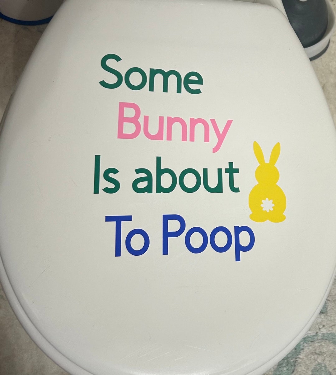 Easter Toilet Seat Decals. Easter Bathroom Decor. Easter Decals. Easter ...