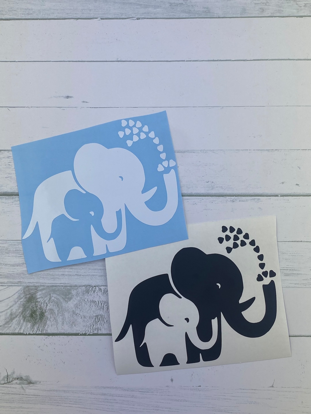 Cute Elephant. Baby Decal. Elephant Heart Decal. Kids Room Decor. Kids ...
