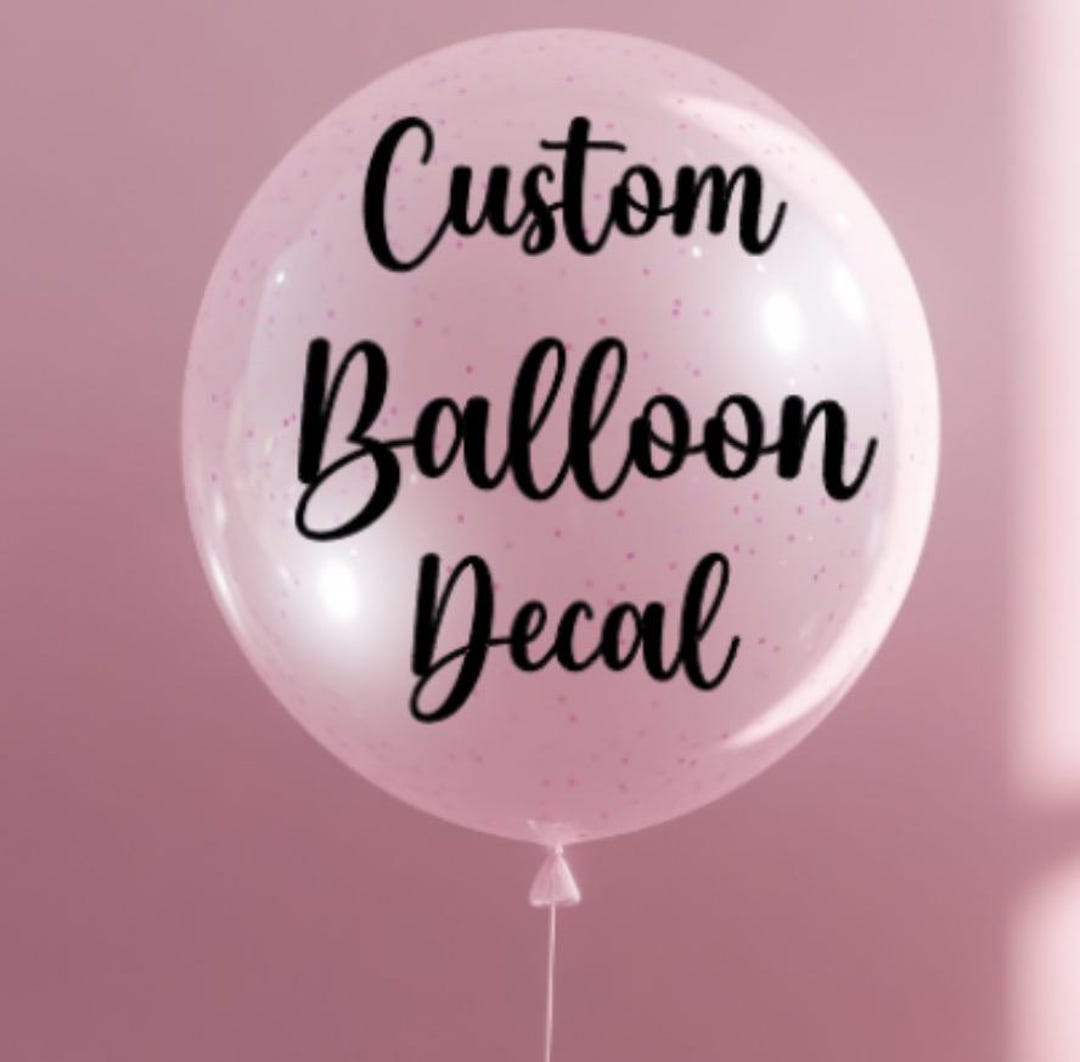 Personalized Bobo Balloon Decal: Custom Party Decoration - Etsy