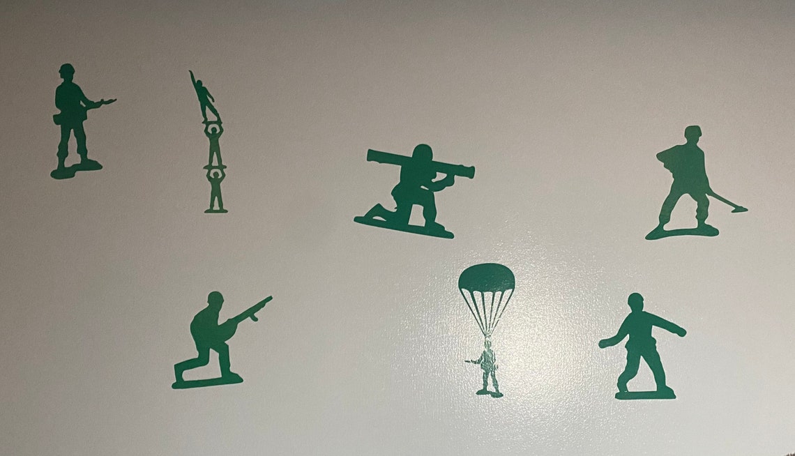 Toy Soldier Vinyl Decals: Kids Army Men Room Decor. - Etsy