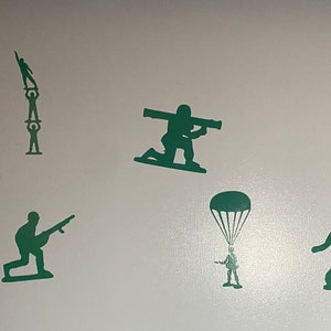Small Army Men Decals. Army Men Stickers. Army Men Wall Decals. Kids ...